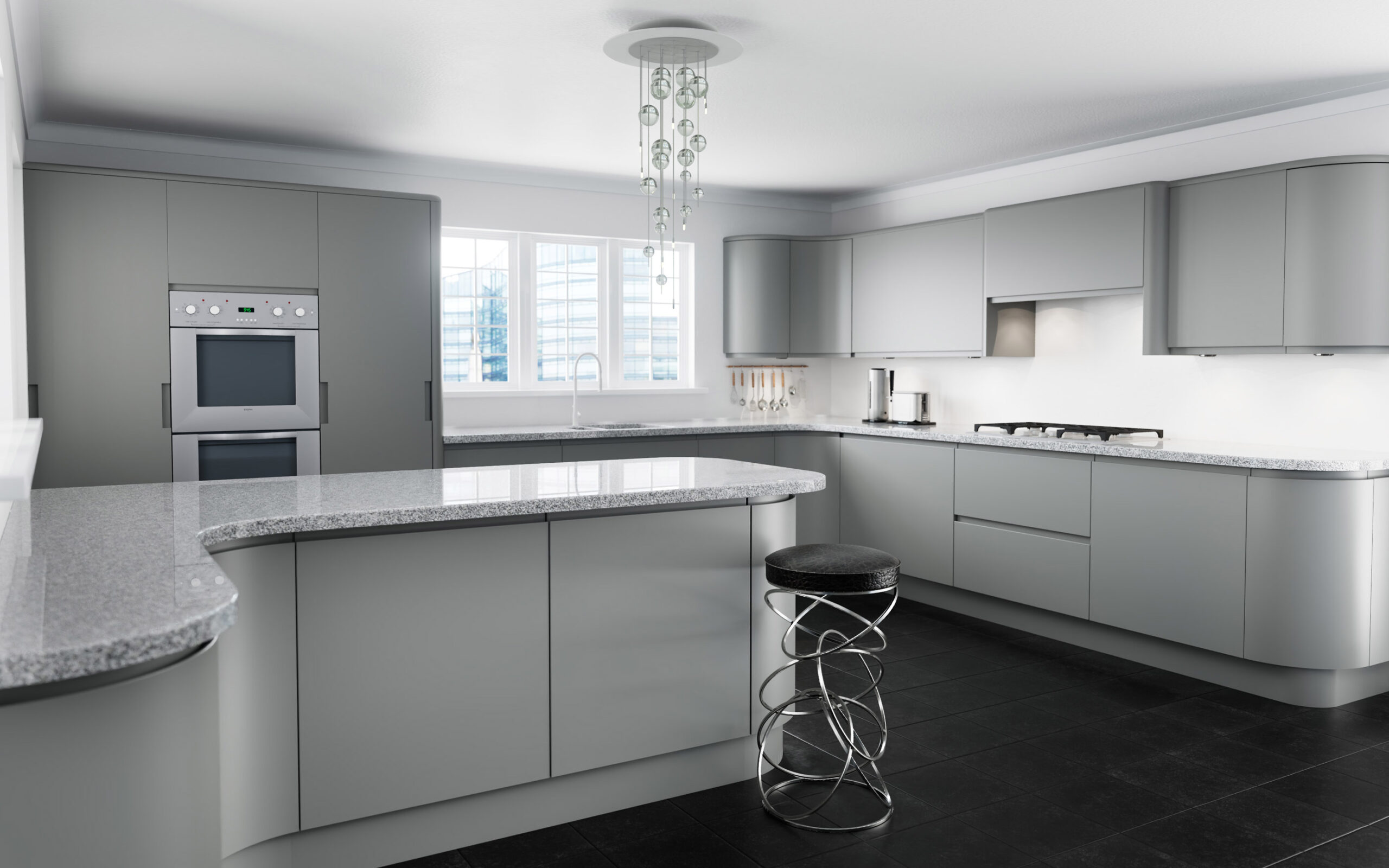 Matt Dust Grey Kitchen - MAK Distribution