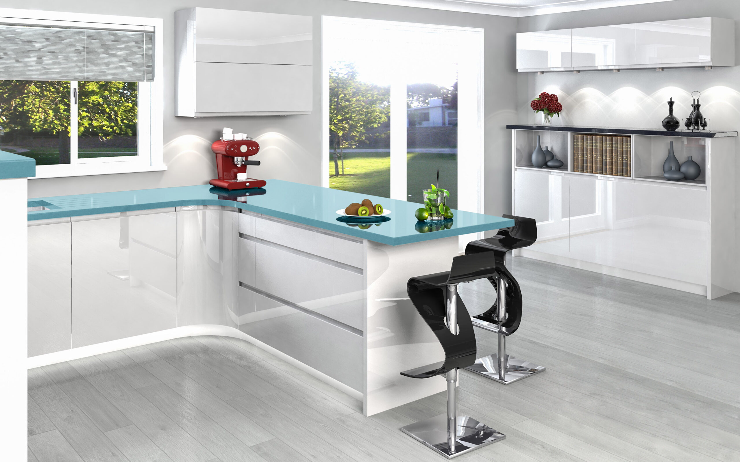 Gloss White Kitchen - MAK Distribution
