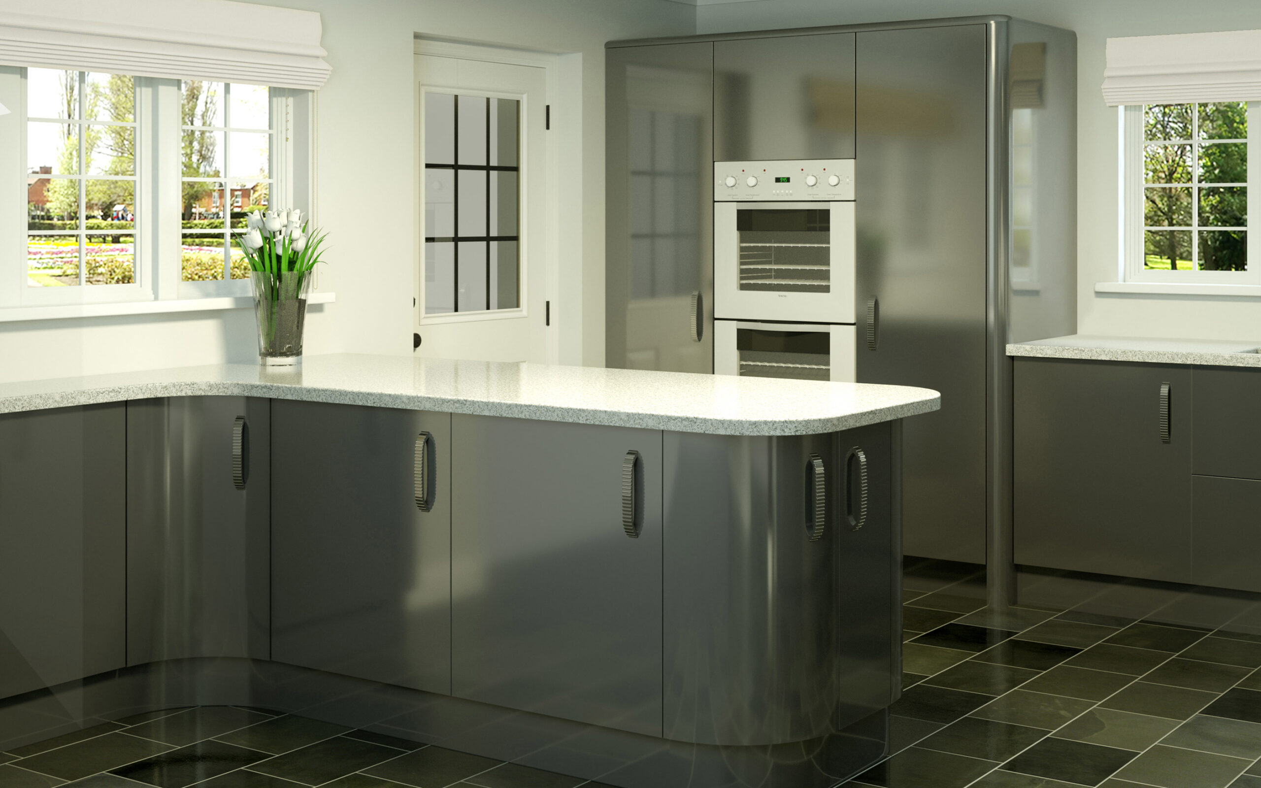 Gloss Anthracite Kitchen - MAK Distribution
